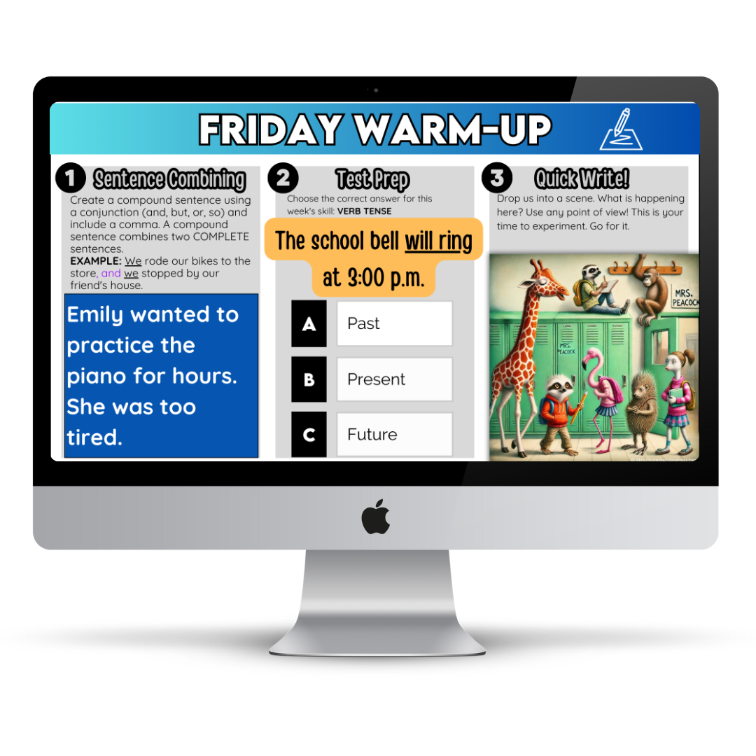5th Grade Daily ELA Grammar Warm-ups – The Structured Writing Teacher